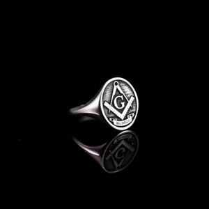 Personalized Masonic Ring, Master Mason With Lodge Number Signet Ring ...