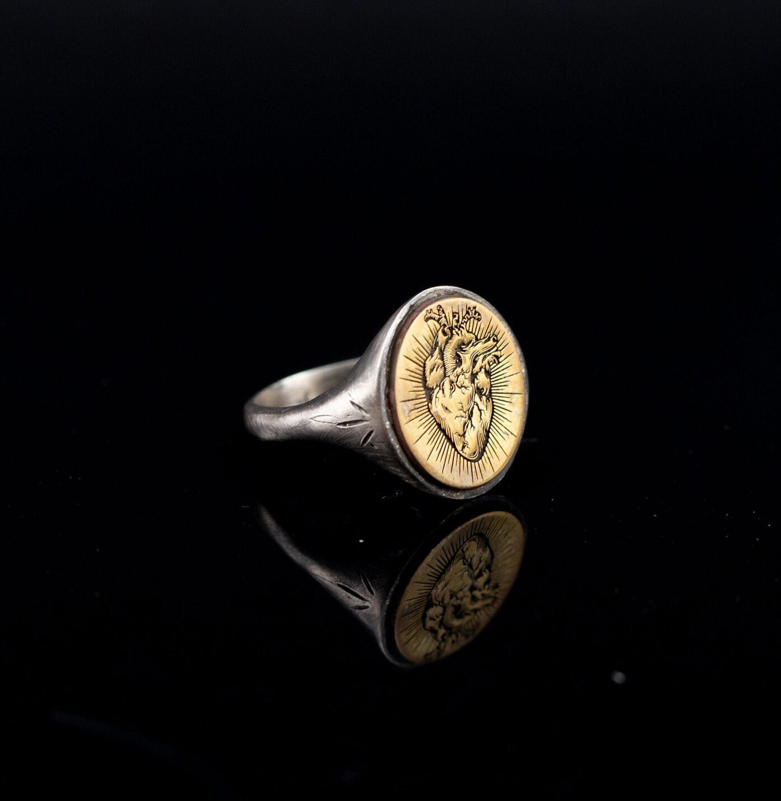 Vintage Anatomical Heart Ring, Medical Student Gifts | Nurse Gifts ...