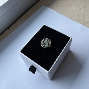 IRELAND Rabbit Ring, Irish Bunny Coin Signet Ring Women, Celtic Eire ...