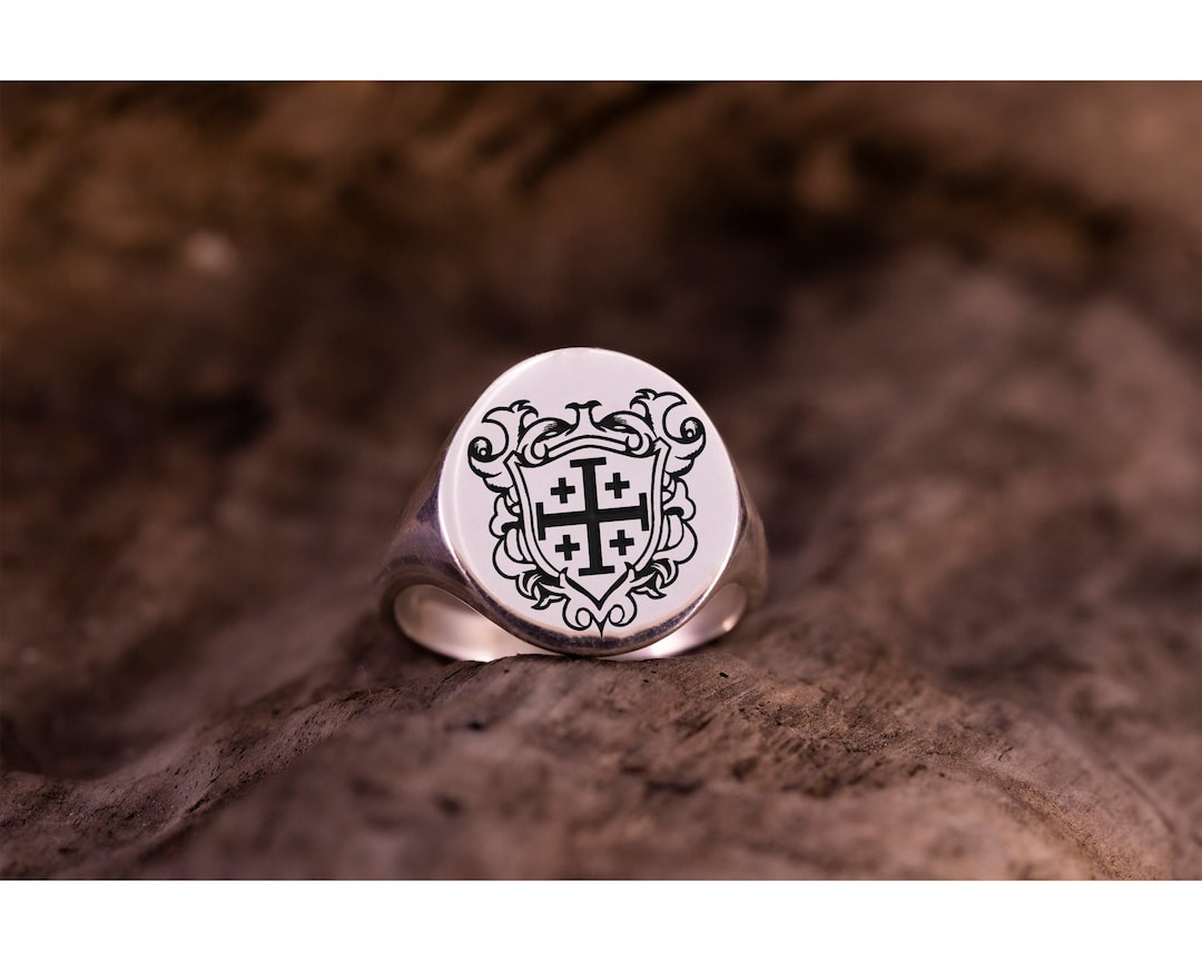 Jerusalem Cross Ring - Christian Eastern Orthodox Cross Signet Ring ...