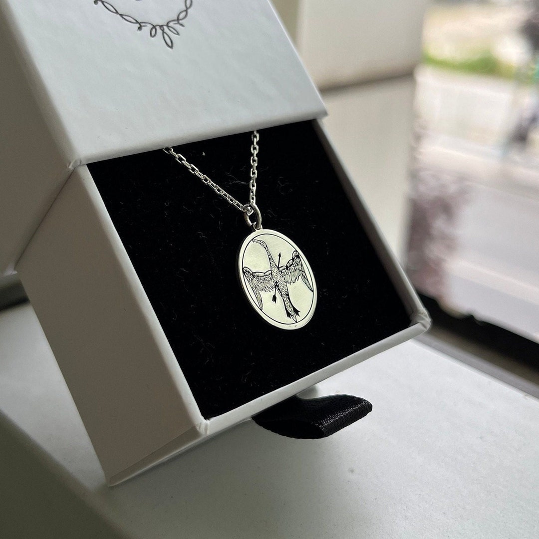 Albatross Necklace, the Great Wandering Albatross Pendant, Oval Animal ...