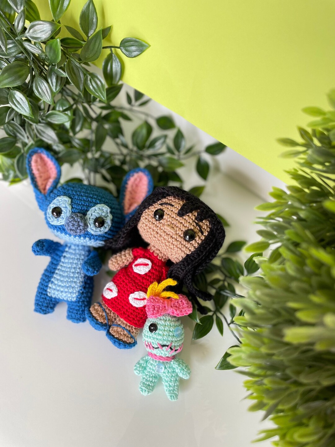 Crochet Amigurumi Lilo & Stitch and Xepa - Handmade Cotton Toy - Etsy