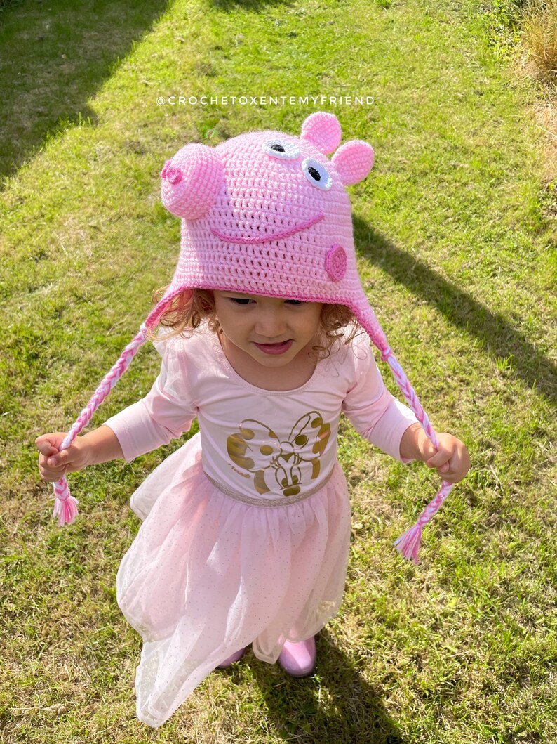 Peppa Pig Hat Crochet Hat Kids Hat Toddler - Etsy