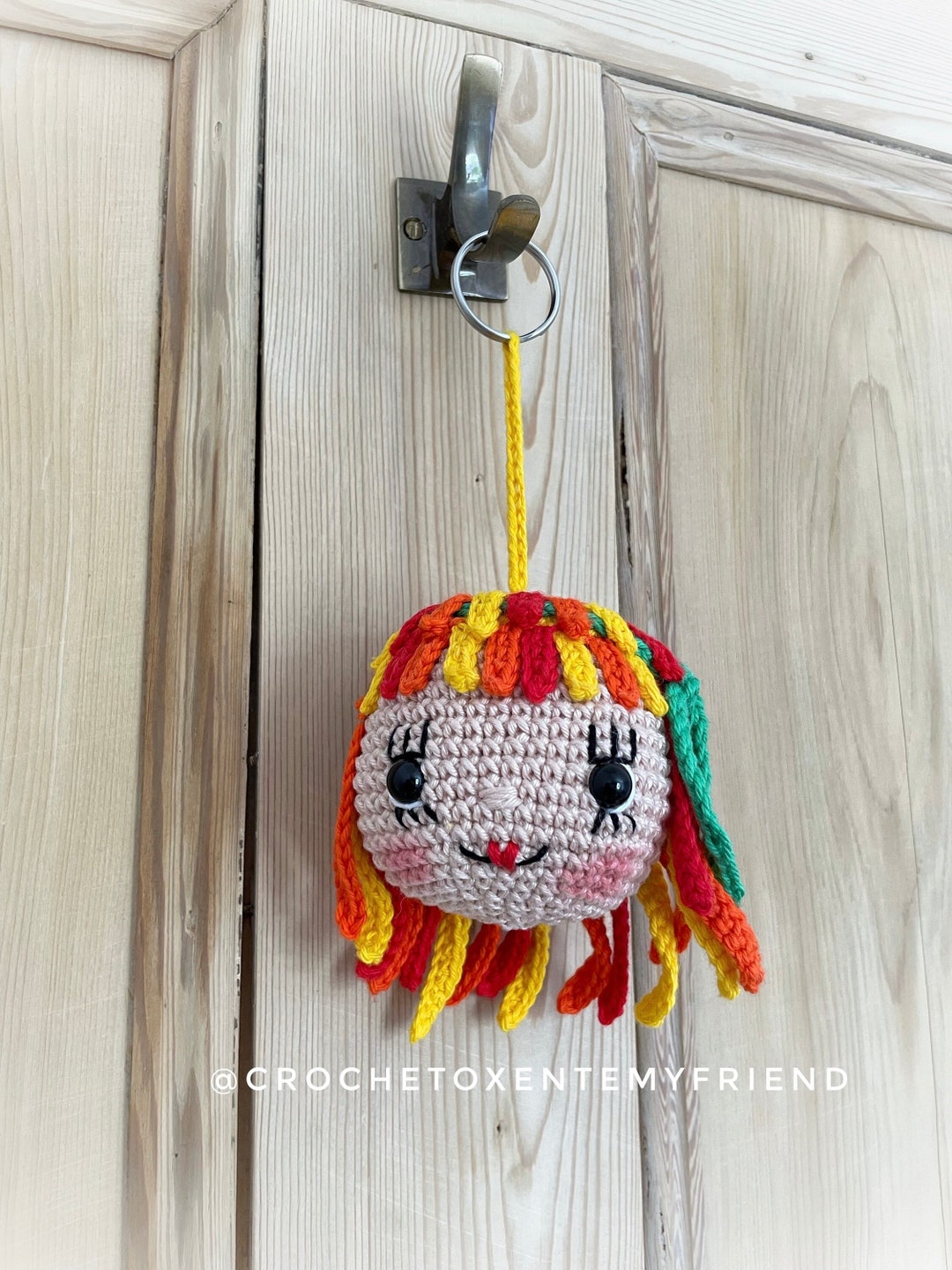 Chaveiro Emília Crochê Amigurumi Chaveiro Emília Boneca Emilia Crochê ...