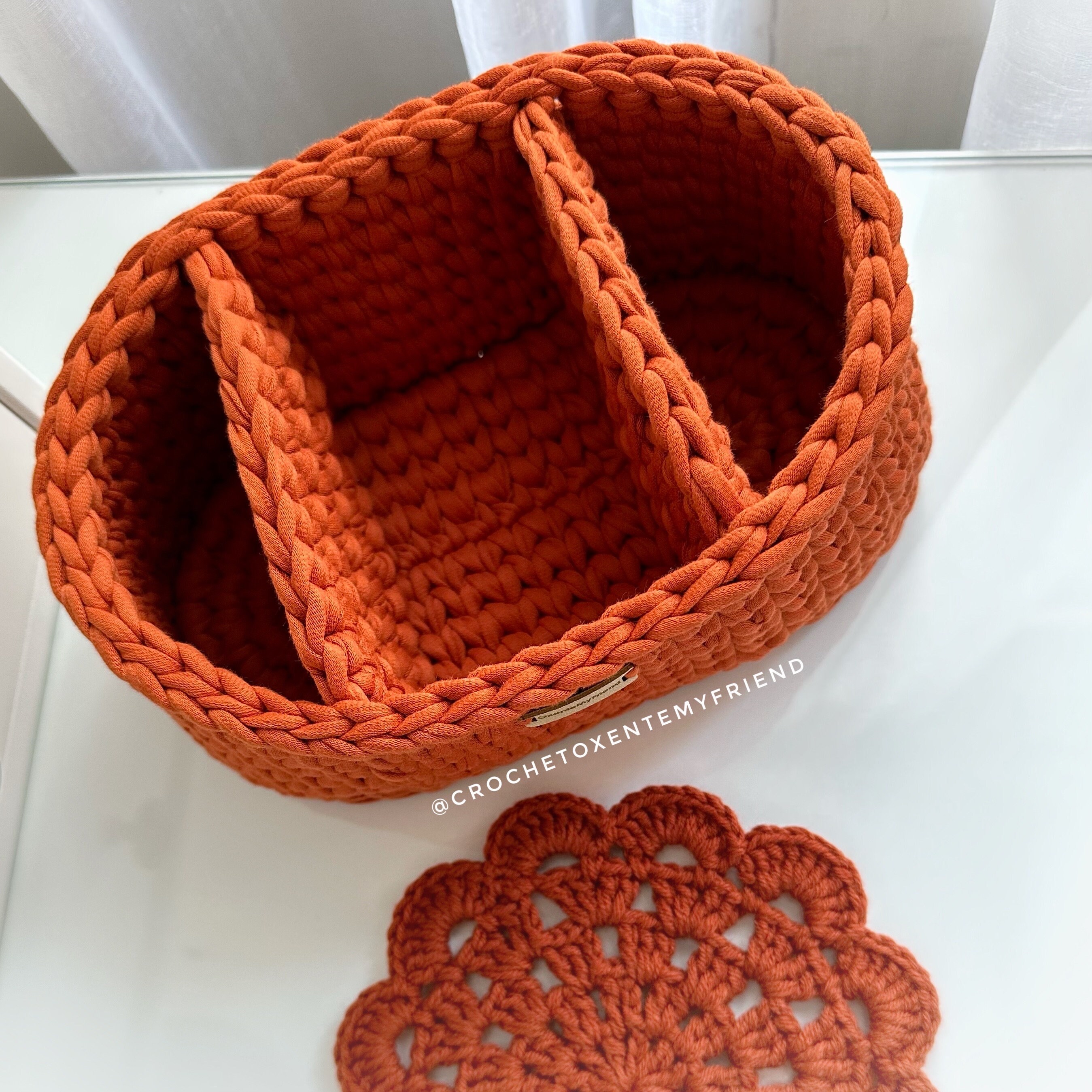 Oval Baskets With Dividers Eye Glass Holder Remote Control - Etsy