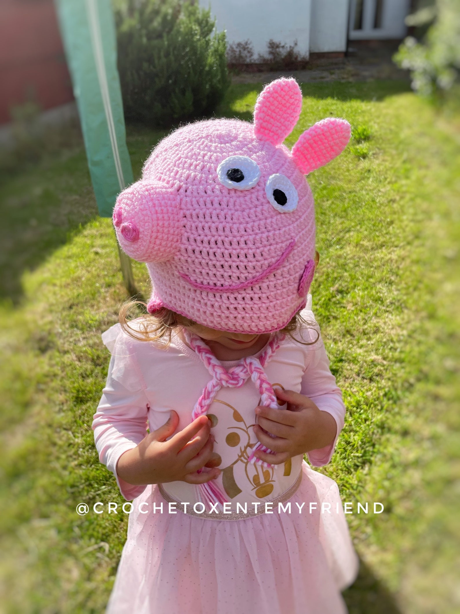 Peppa Pig Hat Crochet - Hat Kids - Hat Toddler - Etsy