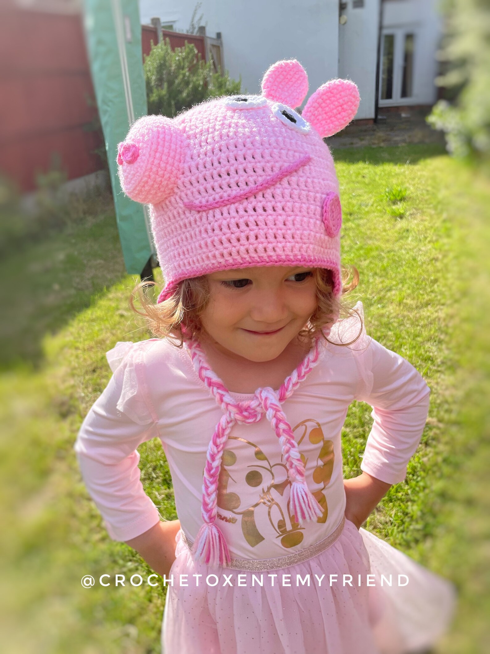Peppa Pig Hat Crochet Hat Kids Hat Toddler - Etsy