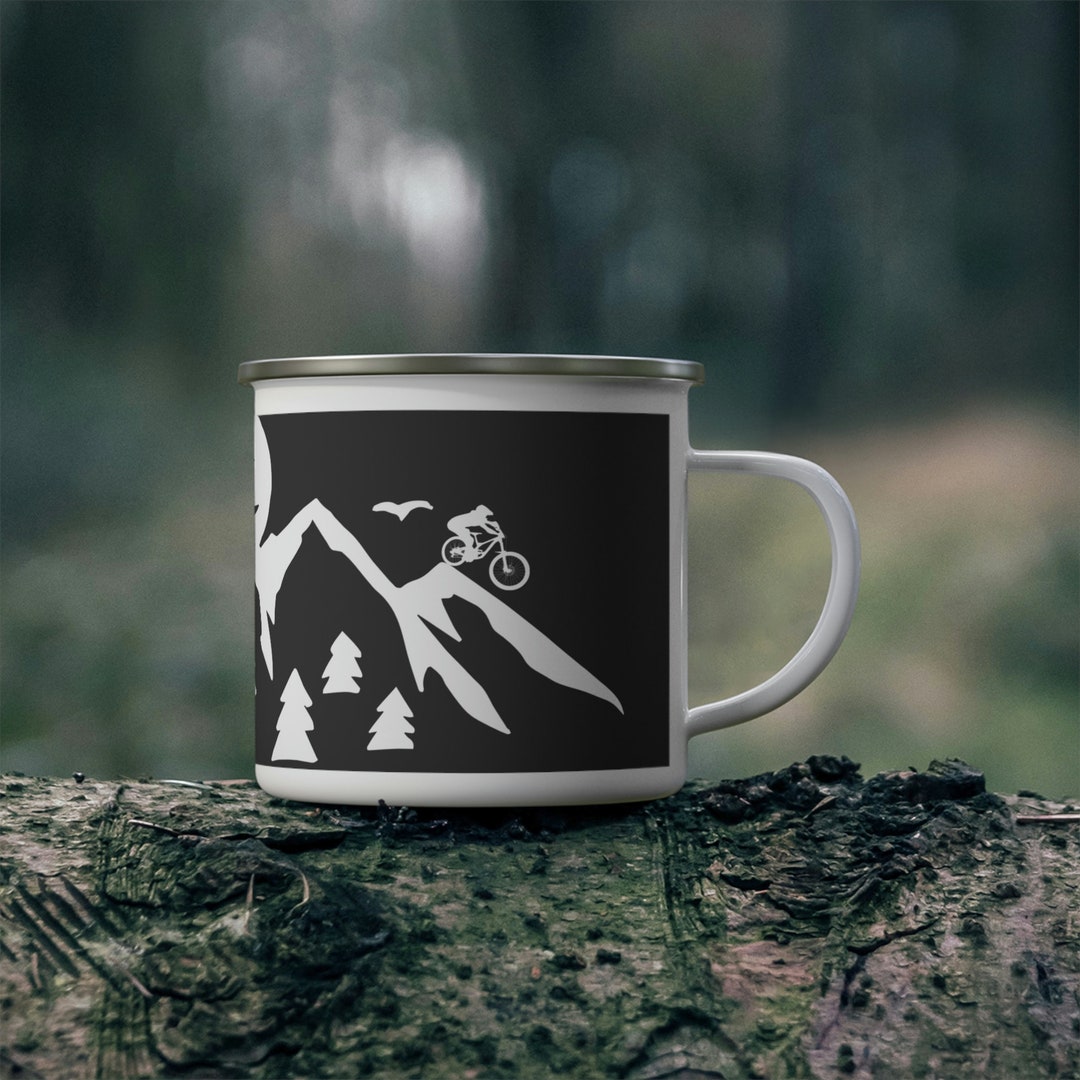 Mountain Bike Coffee Mug Cycling Mug Camping Mug Bike Coffee Mug ...