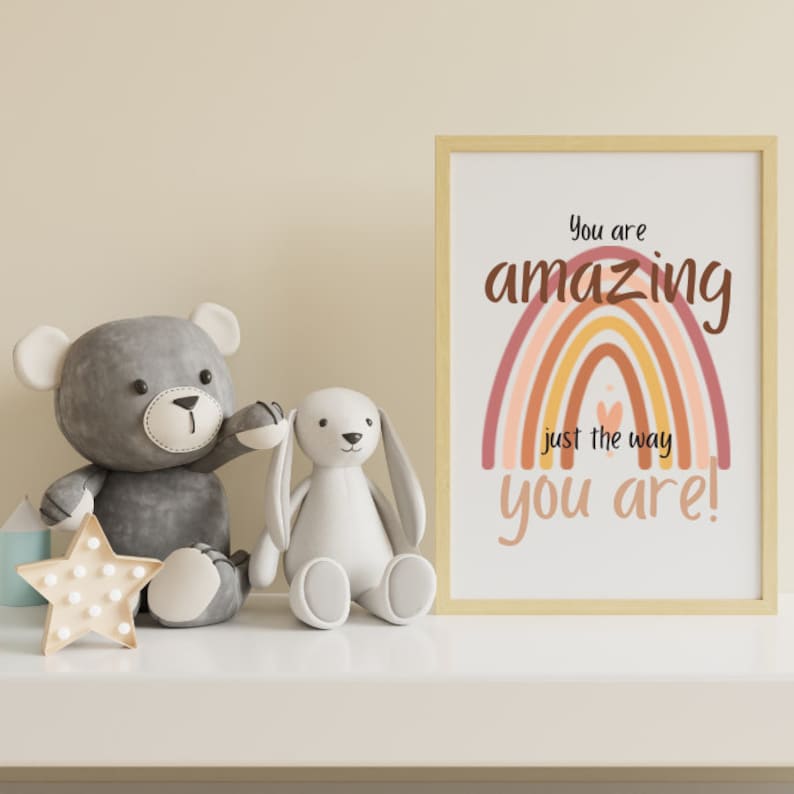 Positive Affirmation Printable for Kids - You Are Amazing Just the Way ...