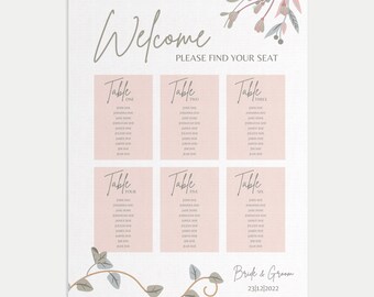 Canva Table Plan - Etsy