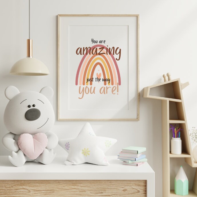 Positive Affirmation Printable for Kids You Are Amazing Just - Etsy