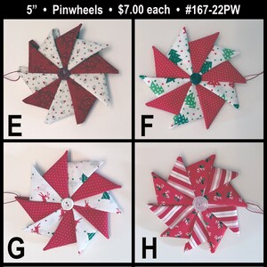 Pinwheel Fabric Decoration Spirals 5 or 6 Multi Colors Available - Etsy