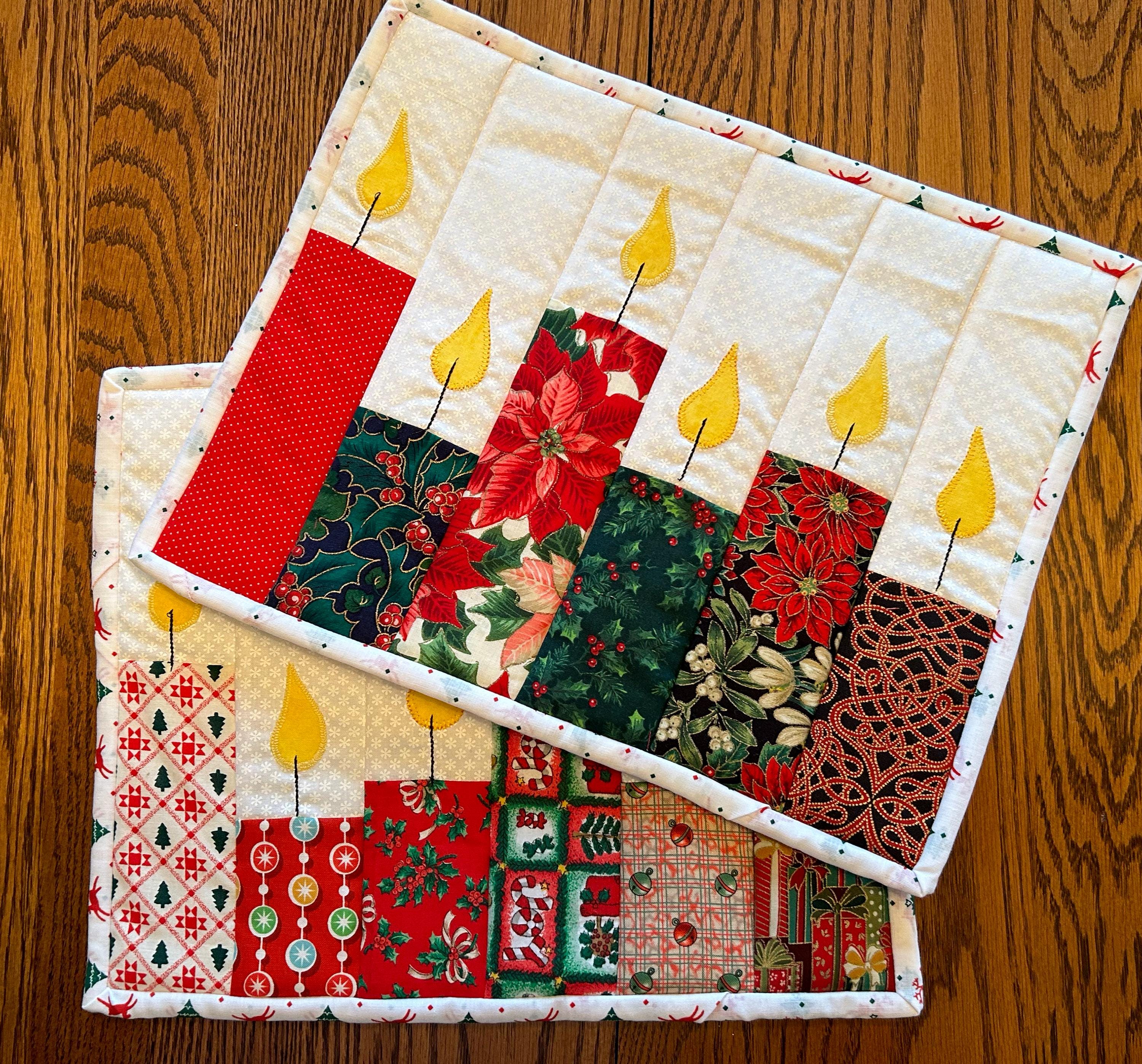 Holiday Candle Casserole Trivet | Potholder | Hot Pad | Handcrafted ...