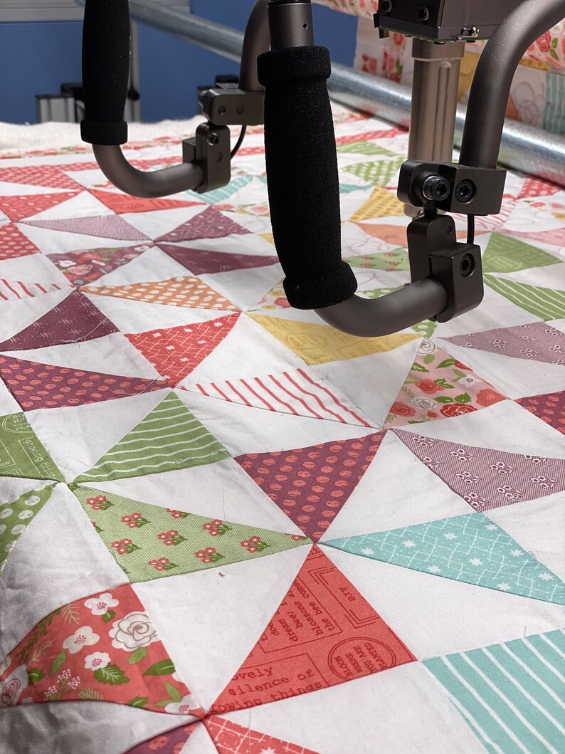 Bloom Floral Pinwheel Baby Quilt - Etsy