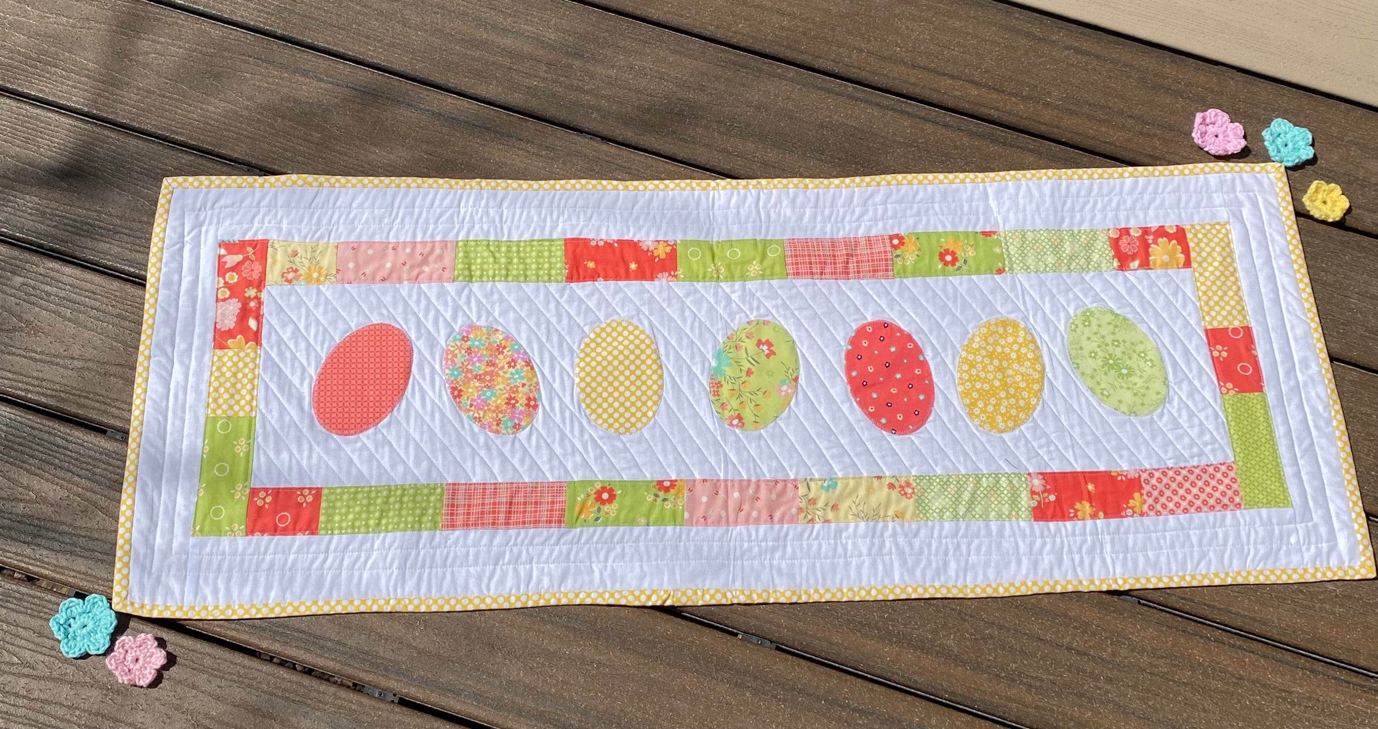 Easter Egg Applique Table Runner Pattern – Quilted Spring Decor (PDF ...