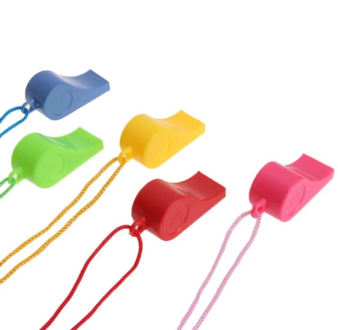 Multi Coloured Whistles Party Whistles Whistle With String - Etsy