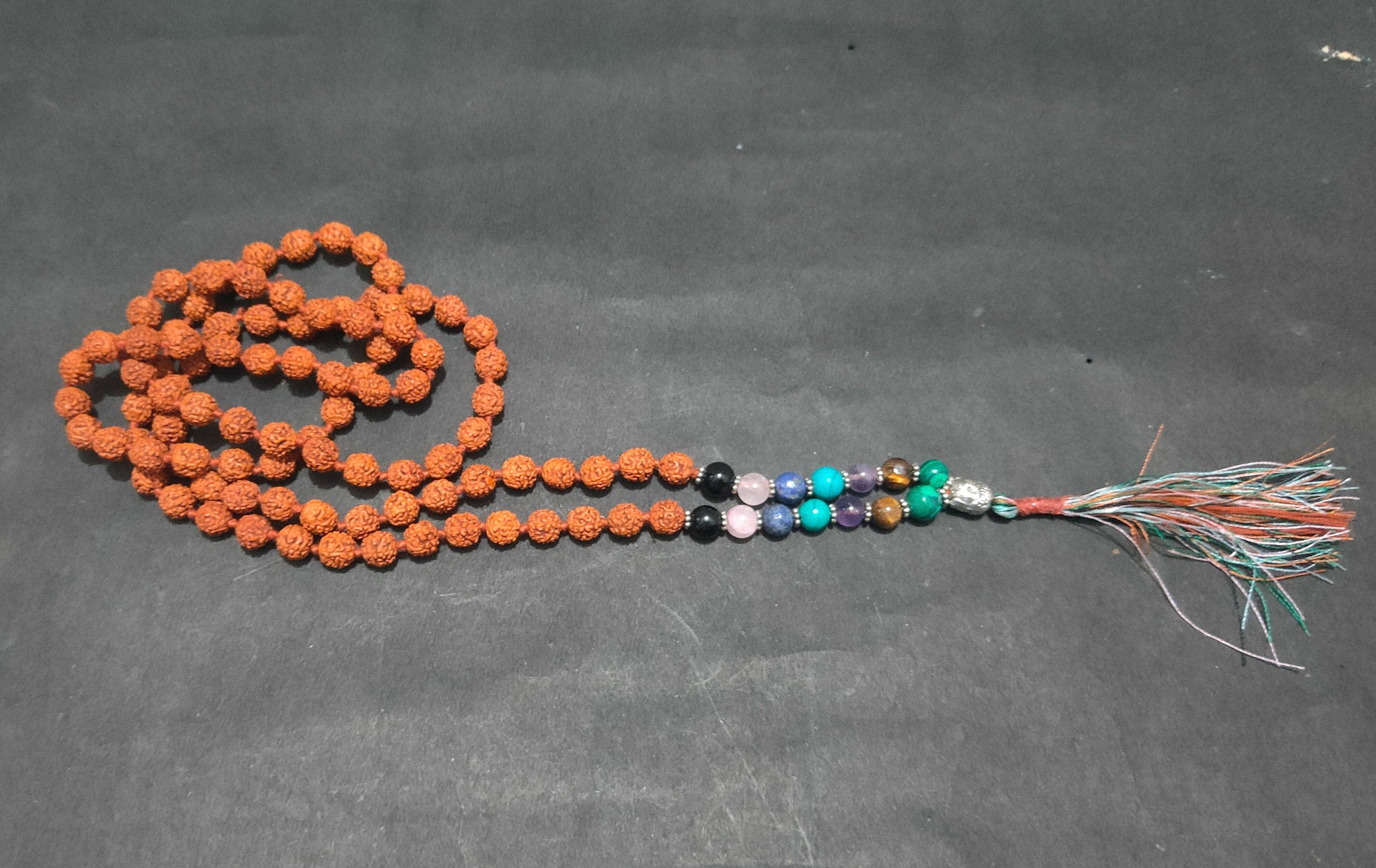 Natural Seven Chakra Jap Mala 108 bead Gems Stone Jap Mala | Etsy