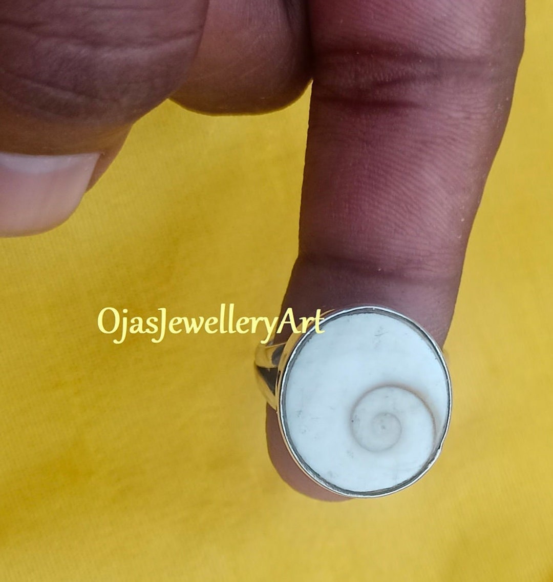 Shiva Eye Ring, Shiva Eye Shell Ring, Sterling Silver Ring, Shiva Eye ...
