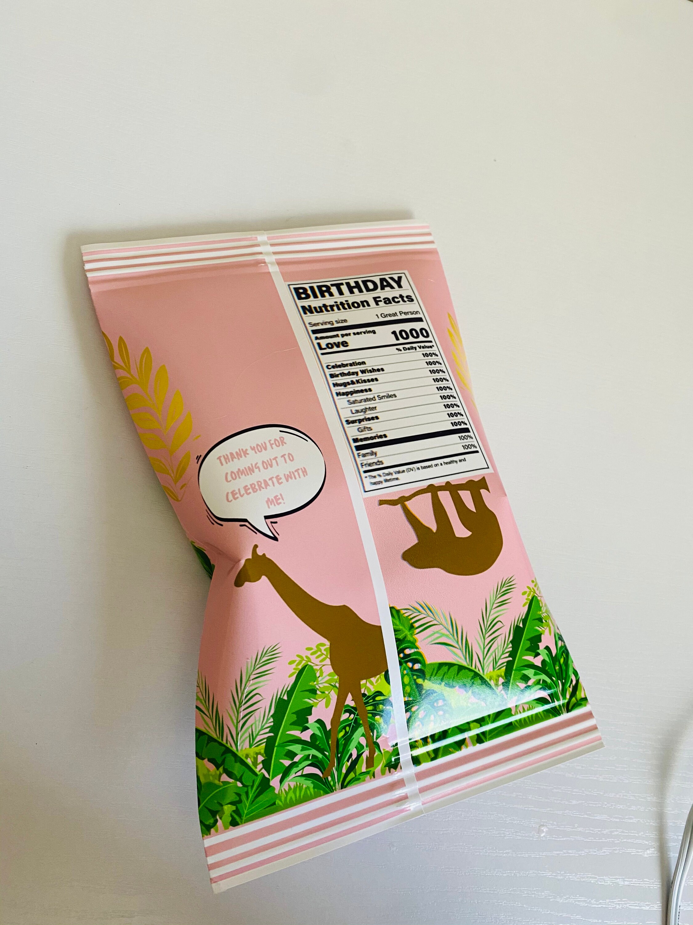 CUSTOM CHIP BAGS Two Wild Theme Personalized Party Favour | Etsy