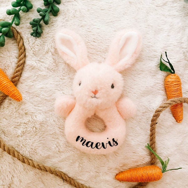 Pink Baby Rattle - Etsy