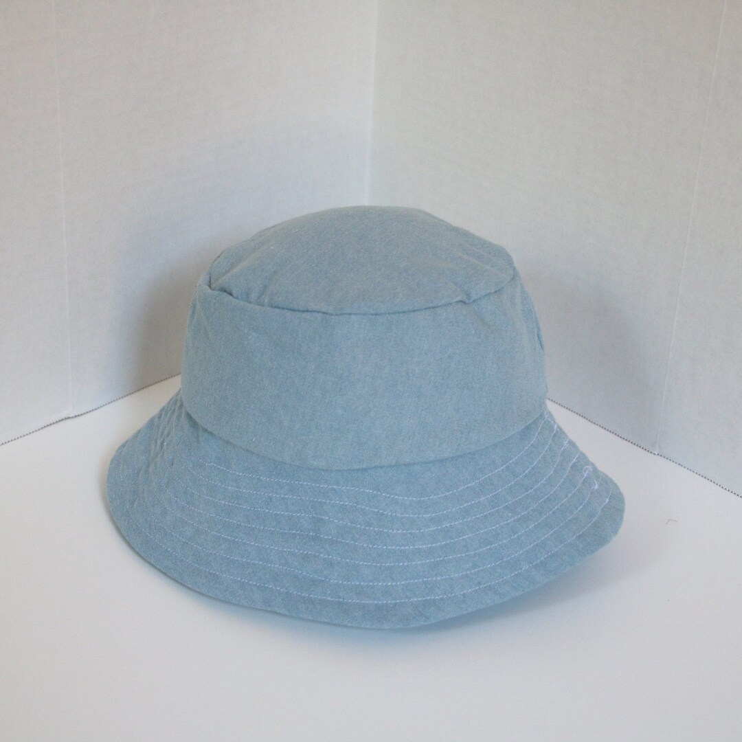 Blue Denim Bucket Hat (not Lined) - Etsy