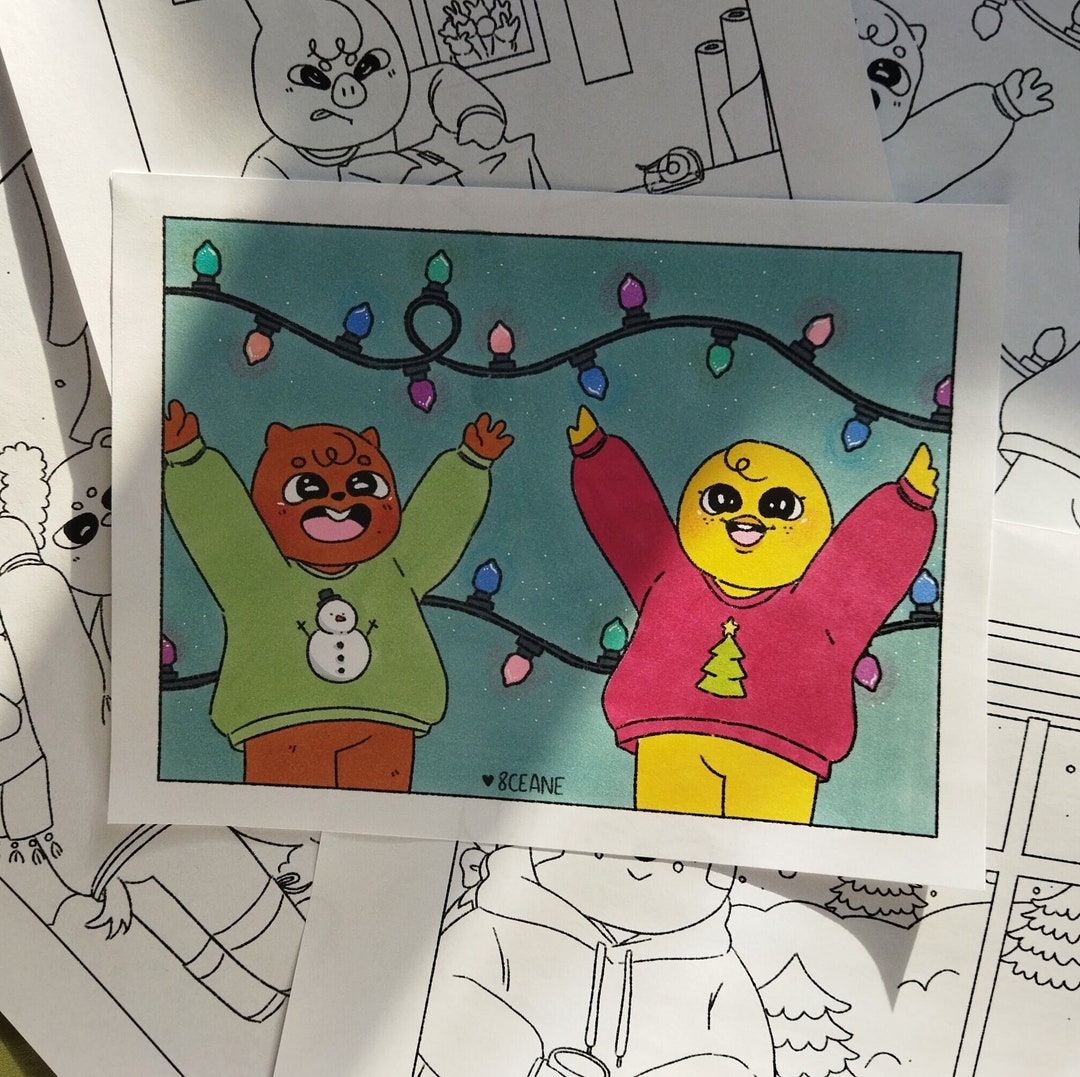 Digital Coloring Pages - Etsy