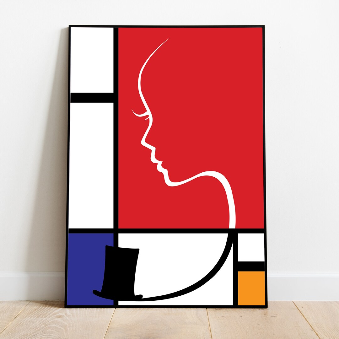 Abstract Love Art Printable INSTANT DOWNLOAD, Piet Mondrian Composition ...