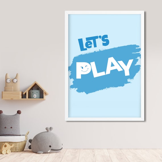 Digital Prints Prints Let's play arrows poster Let's play quote nursery ...