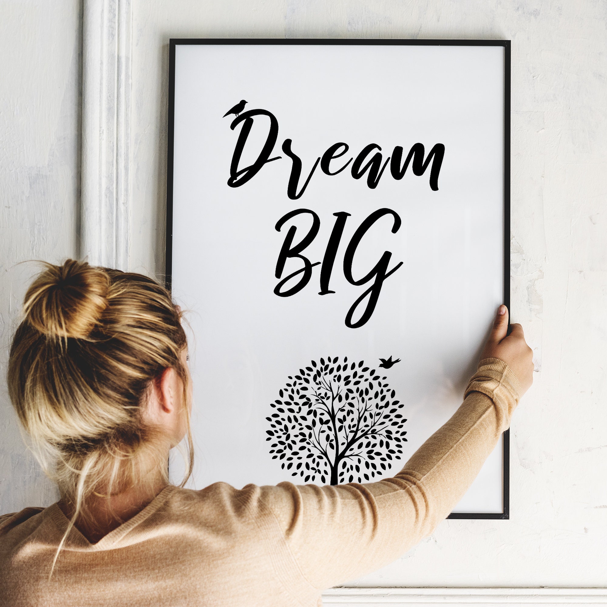 Dream Big Printable Quote INSTANT DOWNLOAD, Motivational Poster ...