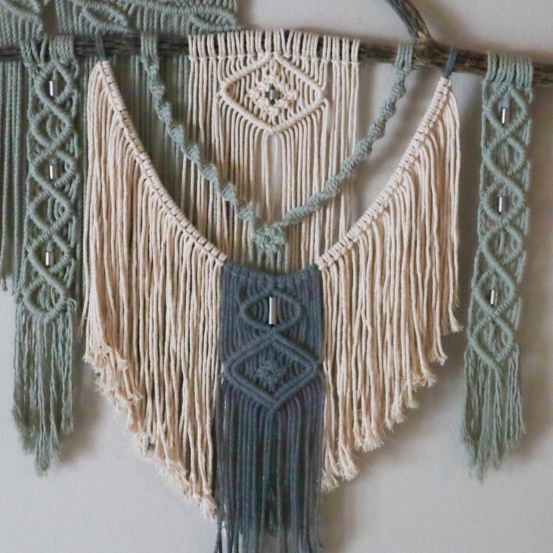 Cholla Wood Macrame Leaves Wall Hanging - Etsy