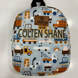 Kids Backpack Personalized, Cotton Helicopter Backpack for Toddlers and ...