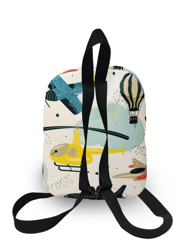 Kids Backpack Personalized Cotton Helicopter Backpack for - Etsy