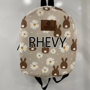 Personalized Brown Daisy Backpack for Kids Toddlers Backpack - Etsy