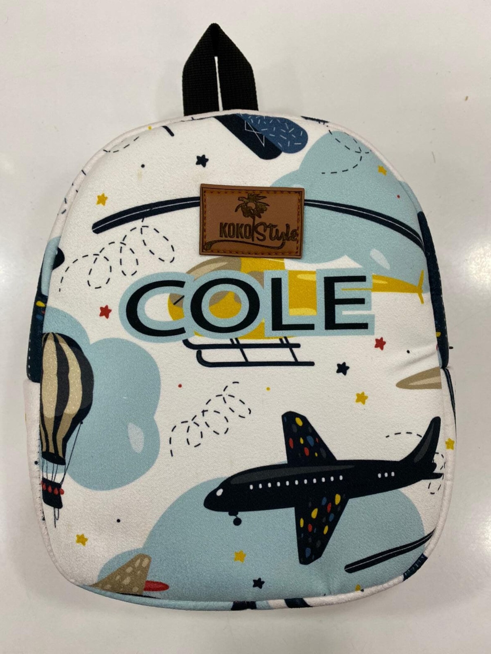 Kids Backpack Personalized Cotton Helicopter Backpack for - Etsy