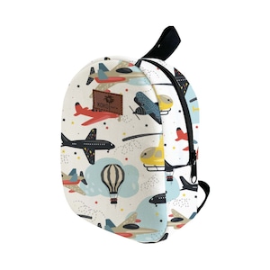 Kids Backpack Personalized, Cotton Helicopter Backpack for Toddlers and ...