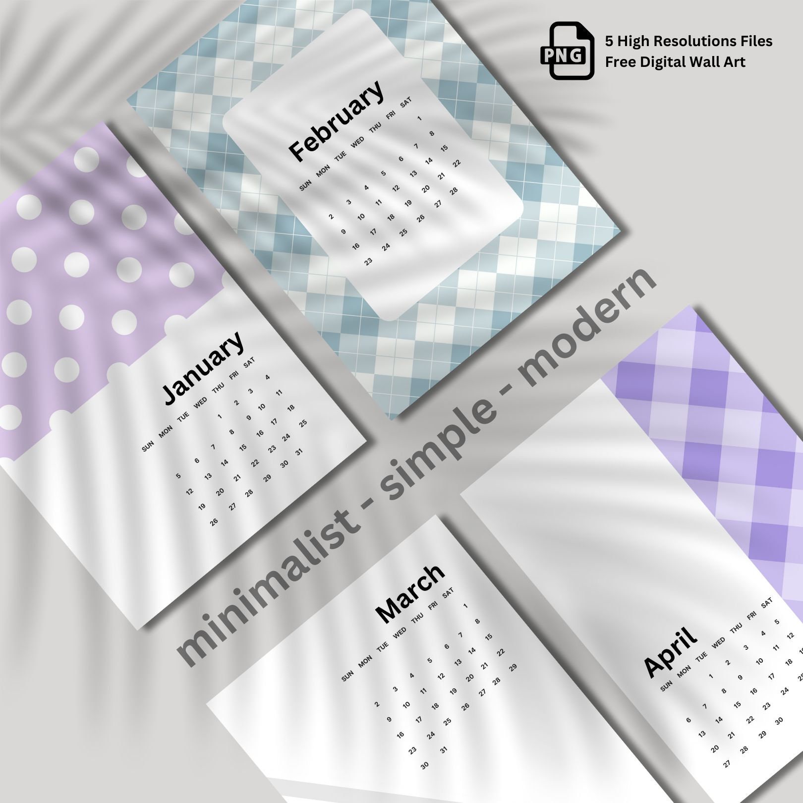 Calendar, 2025 Minimalist Calendar, Monthly Calendar, Travel Minimalist ...