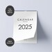 Calendar, 2025 Minimalist Calendar, Monthly Calendar, Travel Minimalist ...