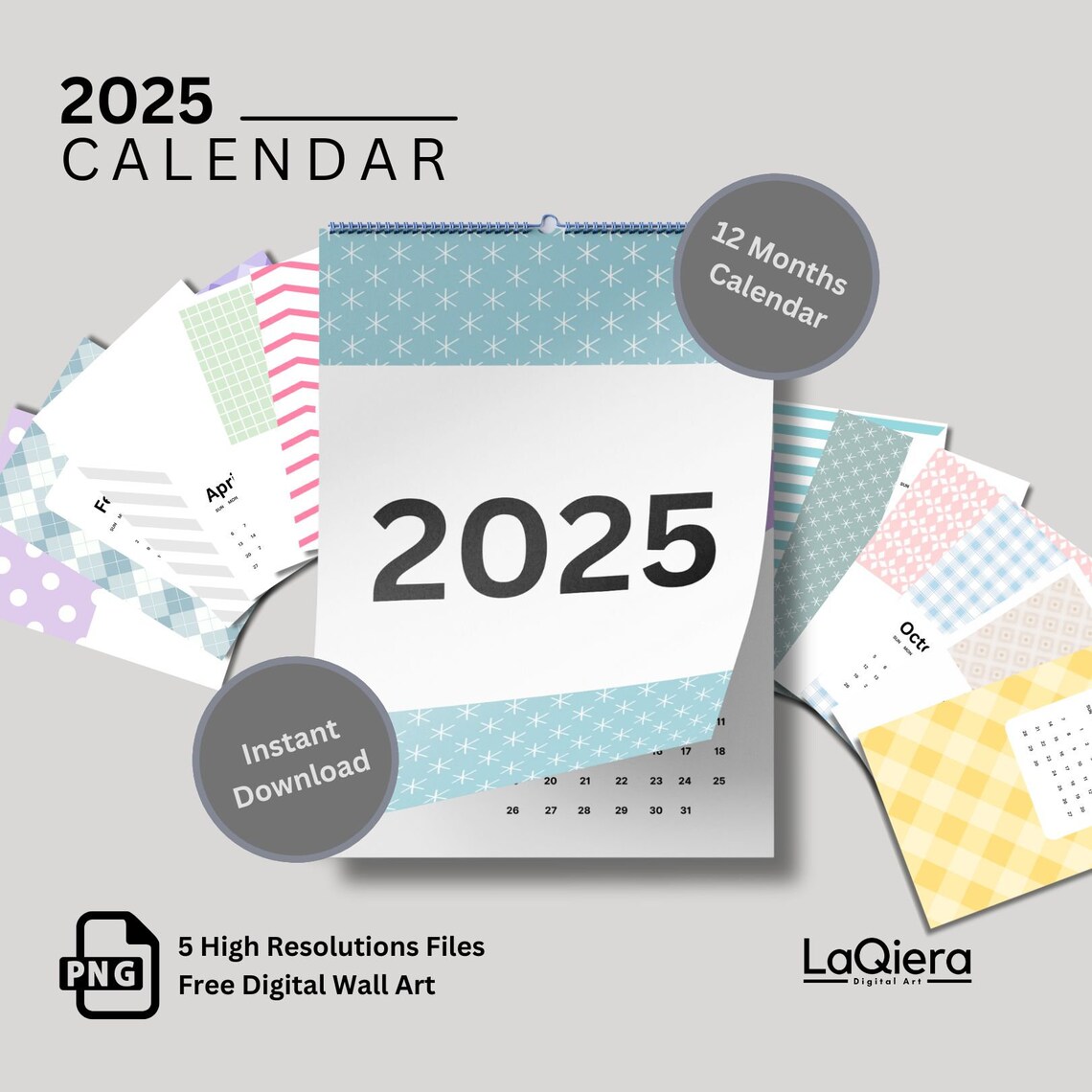 Calendar, 2025 Minimalist Calendar, Monthly Calendar, Travel Minimalist ...