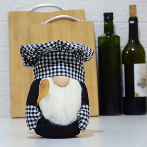 Gingham Chef Gnome Kitchen Gnome Couple Cook Gnome Kitchen - Etsy