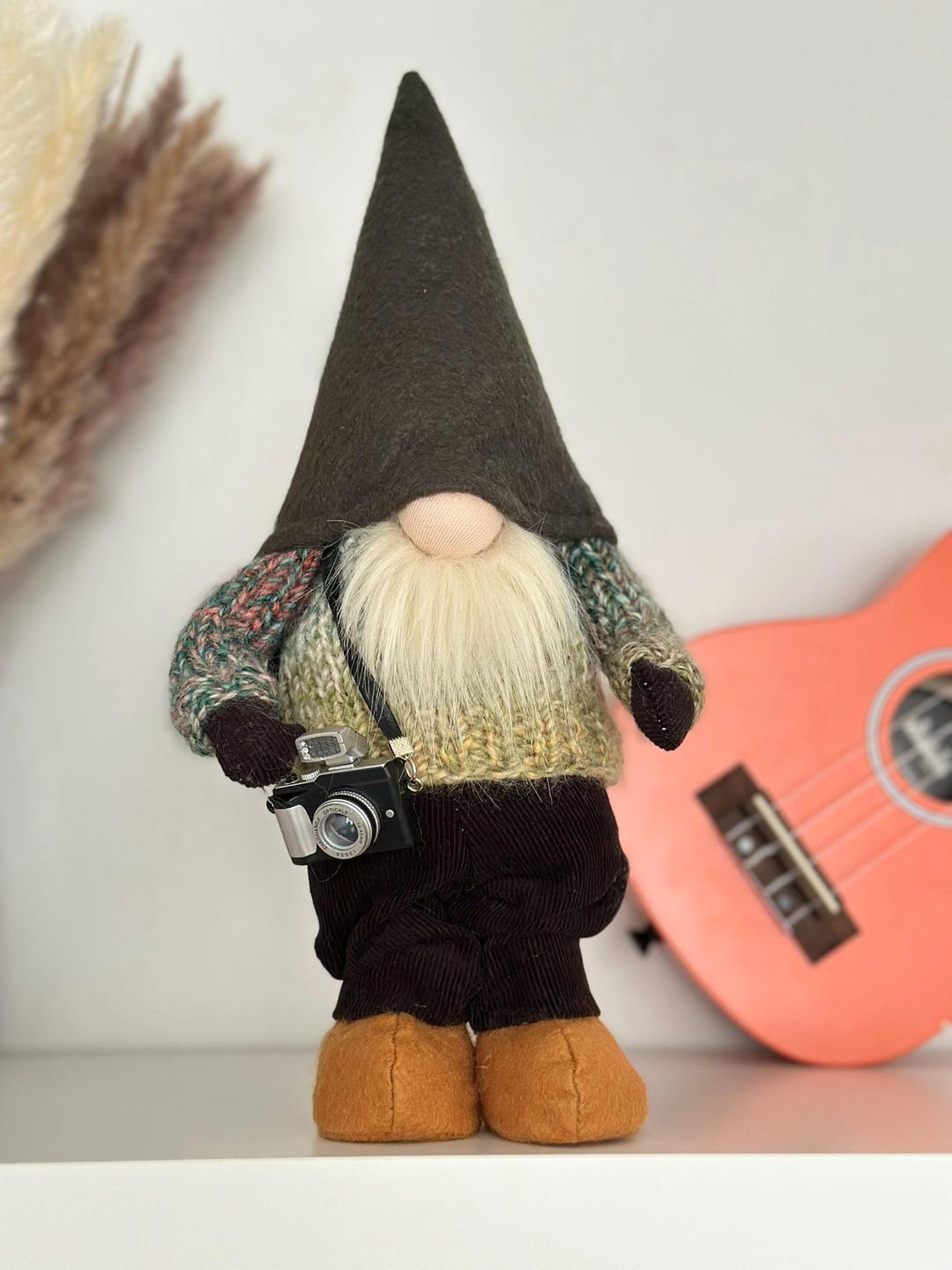 Handmade Explorer Gnome With Camera & Backpack Travel Lover Gift ...