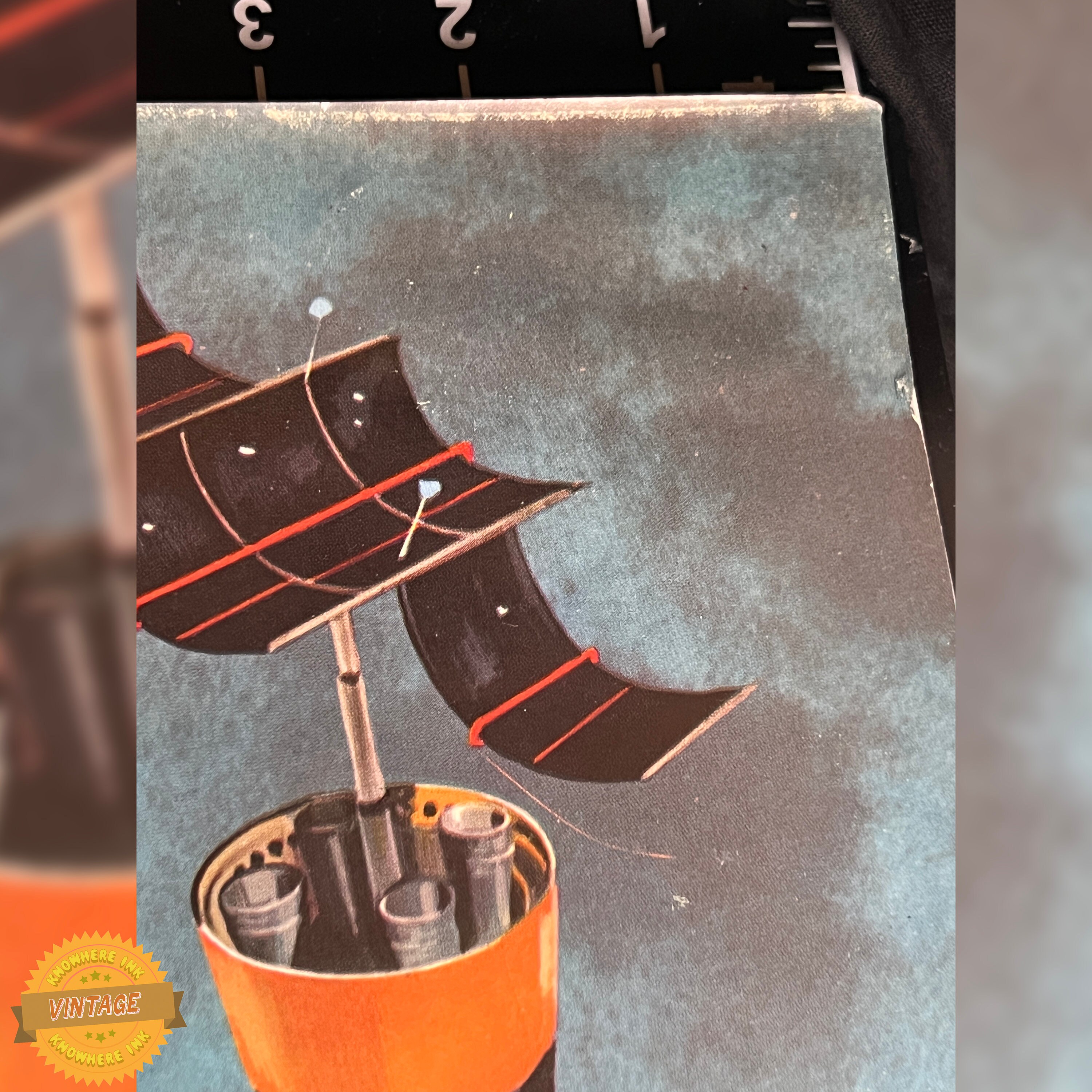 Vintage 1959 Space Age Educational 23x34 Poster Rocket Ship NASA Sci-fi ...