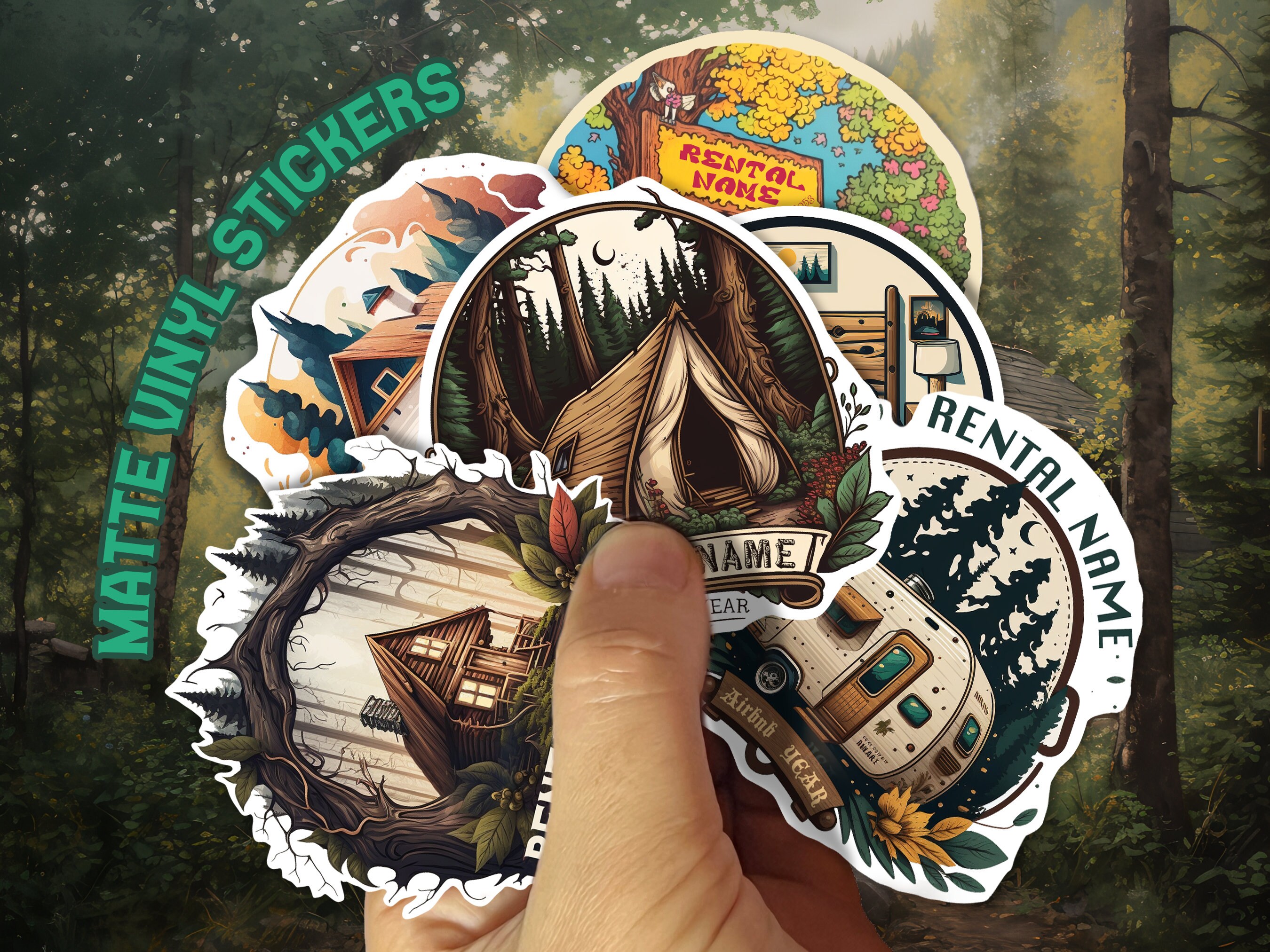 Custom Airbnb Guest Stickers & Magnets for Gift Basket - Etsy