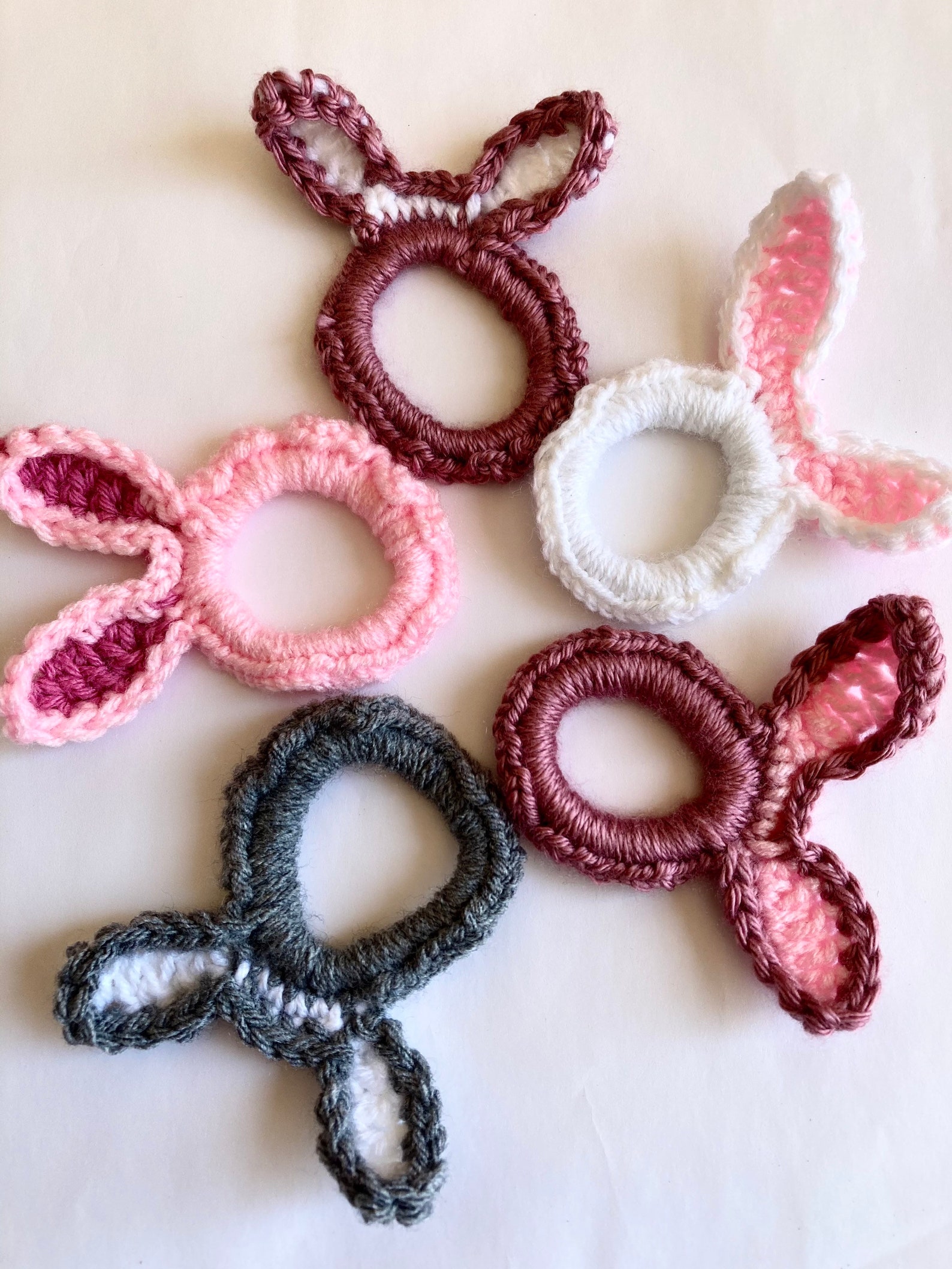 Bunny Ear Scrunchies Crochet Scrunchieshair Tiescrunchies - Etsy