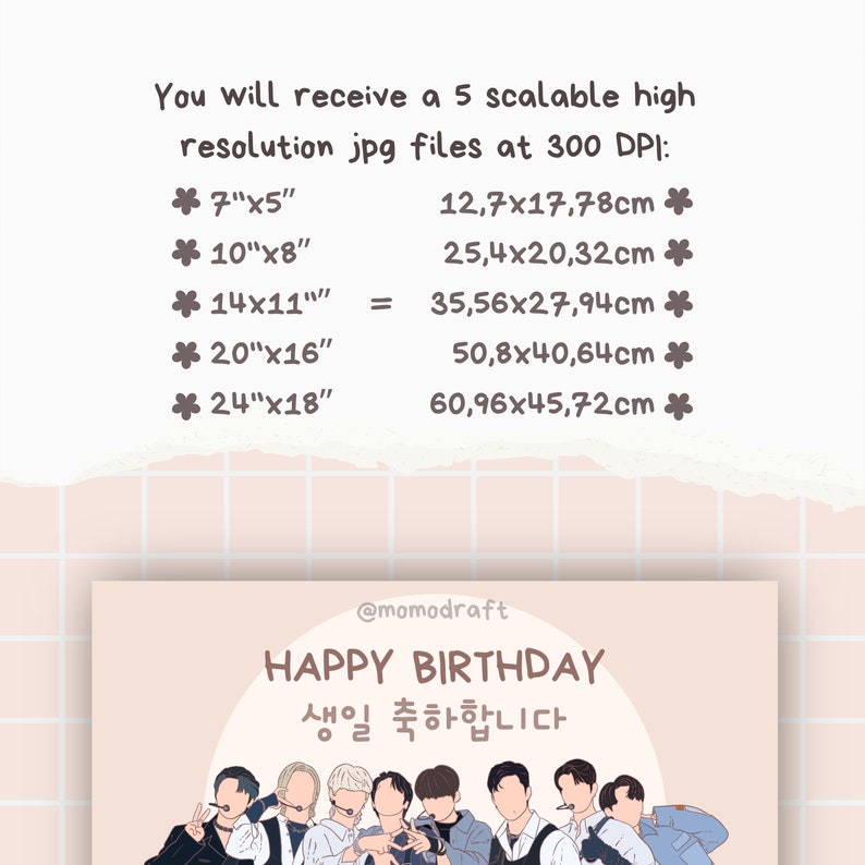 DIGITAL Stray Kids K-pop Birthday Card Printable Art - Etsy