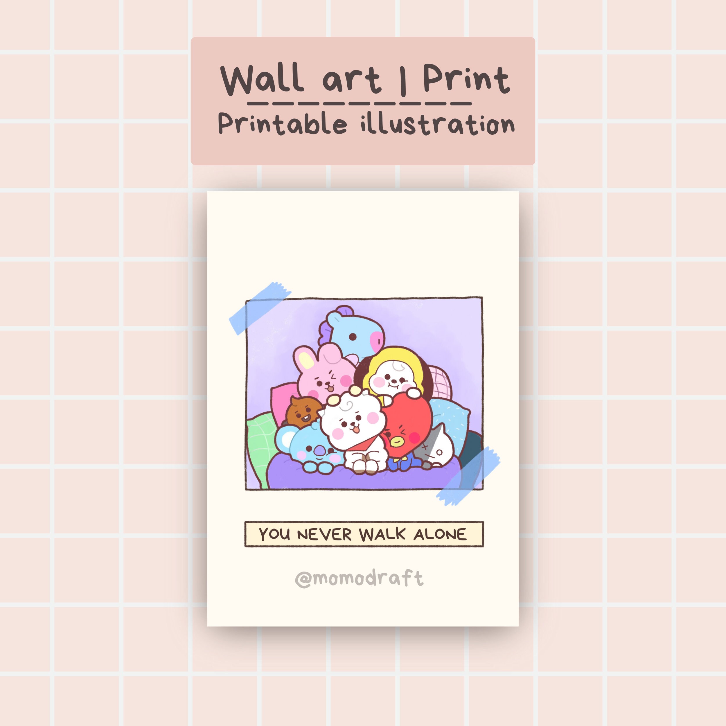 DIGITAL BT21 Bts K-pop Print Printable Art Wall Art - Etsy Australia