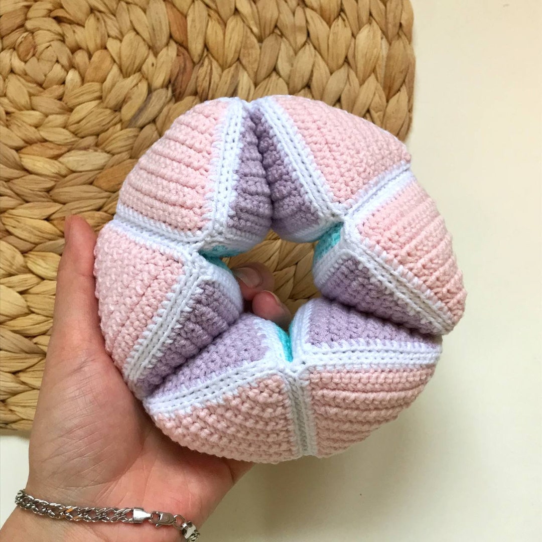 Fidget Spinner Sensory Toy ADHD Crochet Montessori Plush Toy Stress ...