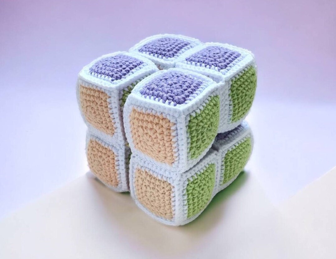 Fidget Toy Infinity Cube Montessori Educational Baby Toys Crochet Adhd ...