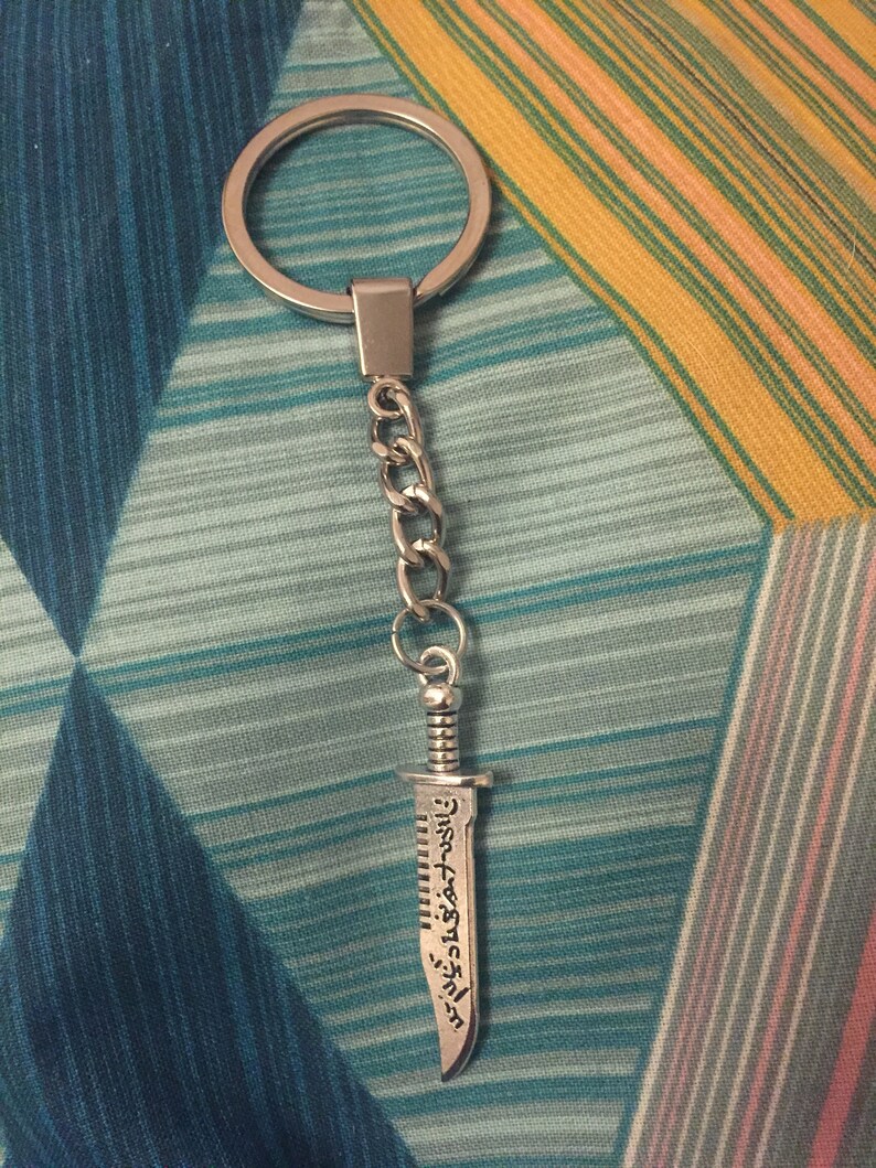 Antique Silver Colour Dagger Key Ring Dagger Keychain. Ornate - Etsy