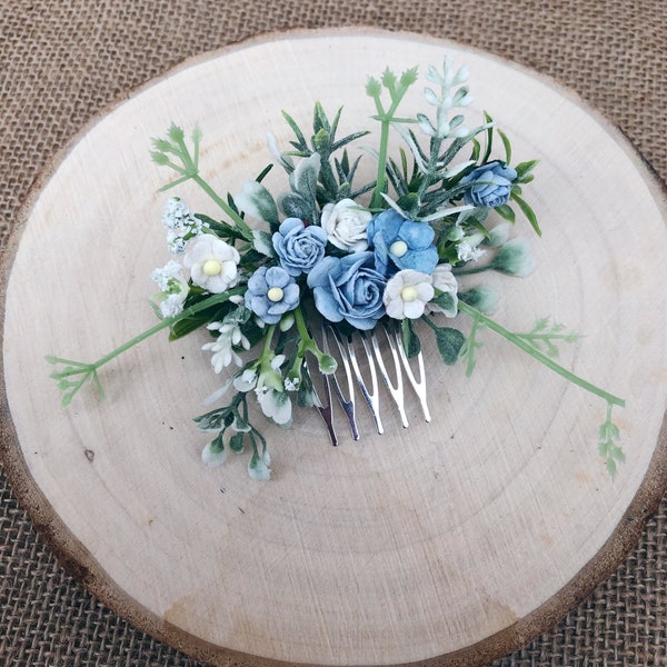 Blue Hair Flower - Etsy