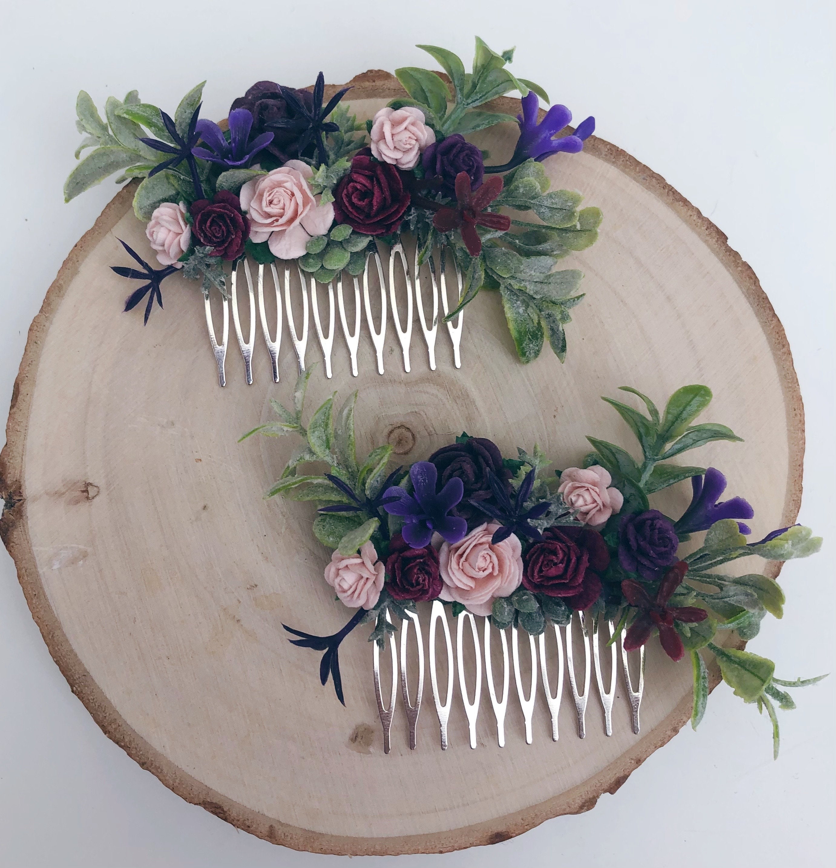 Flower Hair Comb Bridesmaid Hair Comb Bridal Hair Comb - Etsy